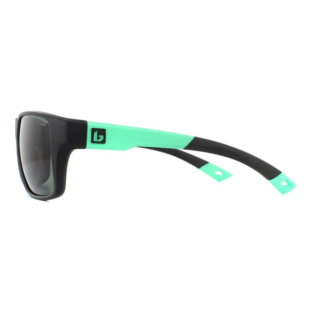 Bolle Square Mens Matte Black Mint HD Polarized TNS Sunglasses