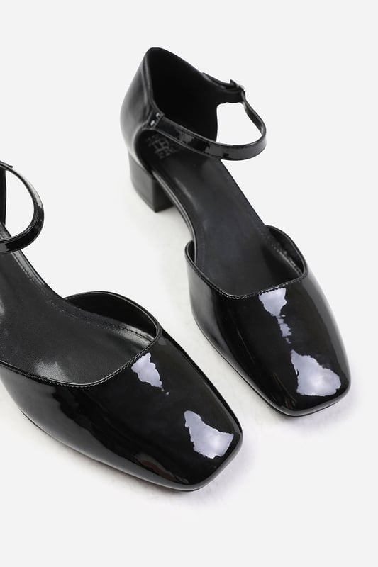 Wheres That From Womens 'Peony' Square Toe Low Block Heel With Strap