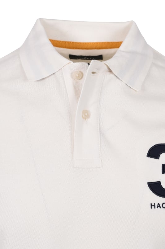 Hackett Heritage Number Polo Shirt White