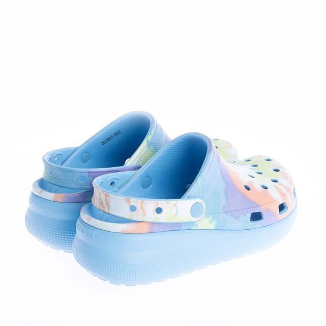 Girl's Crocs Juniors Cutie Crush Tie Dye Clogs in Multi colour