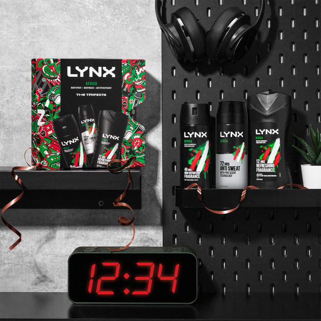 Lynx Body wash,Body spray & Antiperspirant for Him, 2pk