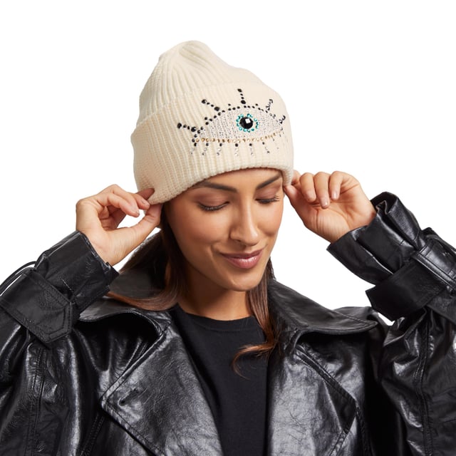 Kurt Geiger London Evil Eye Beanie Hat