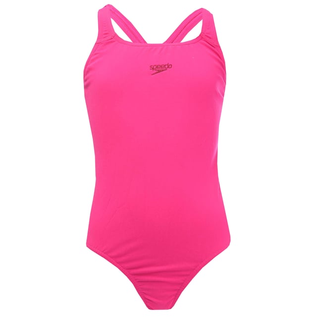 Girl's Speedo Eco Endurance Medalist Swimsuit in Pink