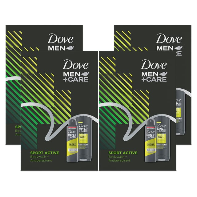 Dove Men Care Sport Active Fresh Bodywash & Deodorant 2pcs Gift Set For ...