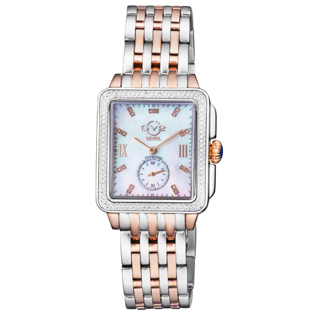 Gv2 Women's Bari Swiss Quartz Mother of Pearl dial Diamonds Two-Tone ...