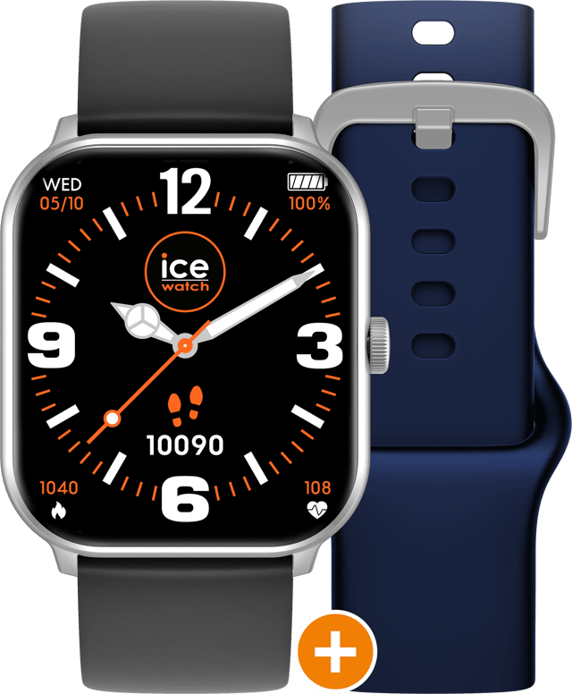 Ice Watch Ice Smart - Ice 1.0 - Silver - 2 Bands - Black - Navy Unisex ...
