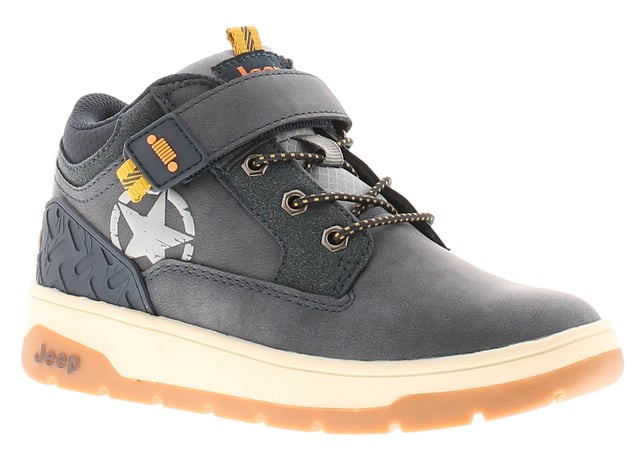 Jeep Boys Walking Boots Junior Michegan Star mid jb Lace Up navy