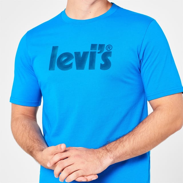Men's Levis Relaxed Fit Graphic T-Shirt in Blue