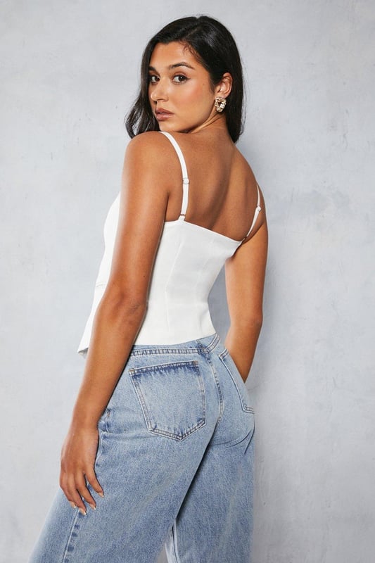 Tailored Fitted Square Neck Waistcoat