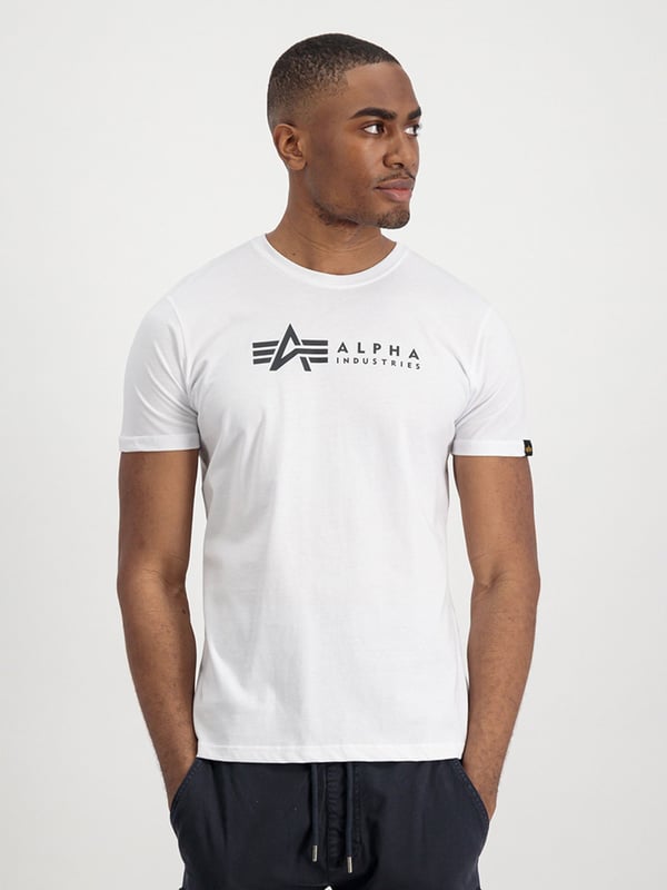 Alpha Industries Men's Alpha Label T 2 Pack in White