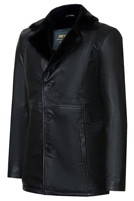 Men's Reefer Leather Blazer Jacket -Pablo