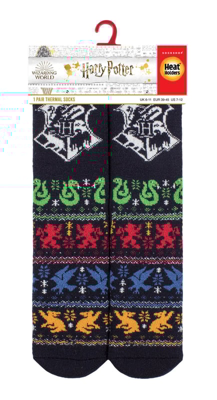 Mens Harry Potter Socks | Heat Holders Lite | Novelty Thermal Socks for ...