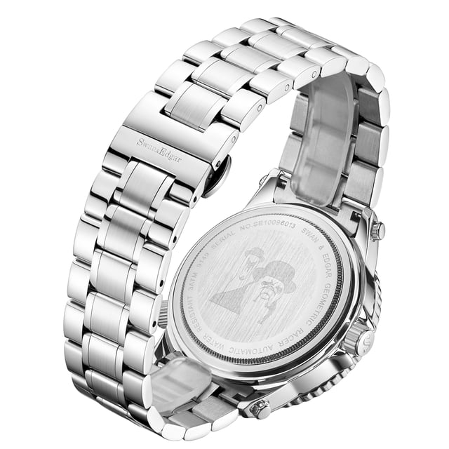 Limited Edition Swan & Edgar Hand Assembled Geometric Racer Automatic Steel