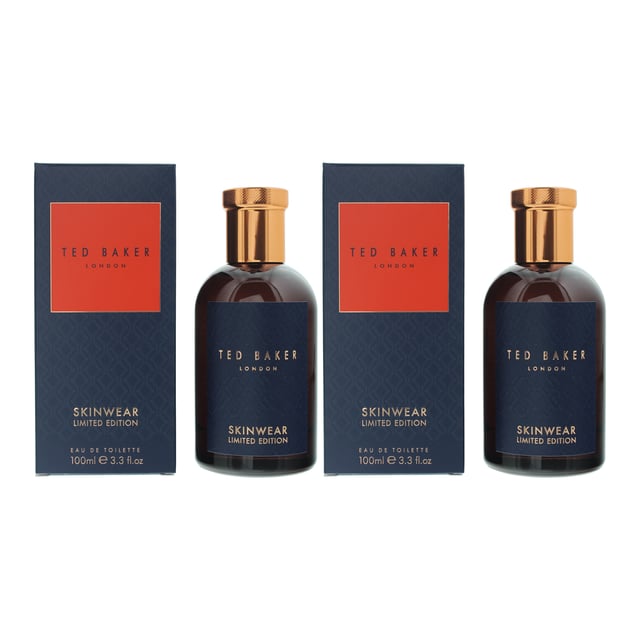 Ted Baker Skinwear Limited Edition Eau de Toilette 100ml Spray For Him x 2