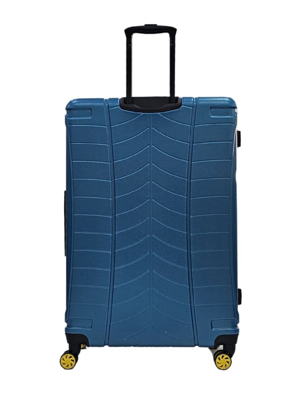 Hard Shell Blue Cabin Suitcase 4 Wheel Luggage Travel Bag