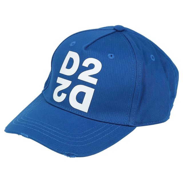Dsquared2 D2 Mirrored Logo Blue Cap