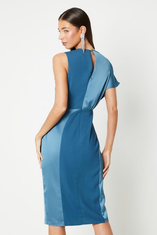 Pencil Dress With Contrast Panels