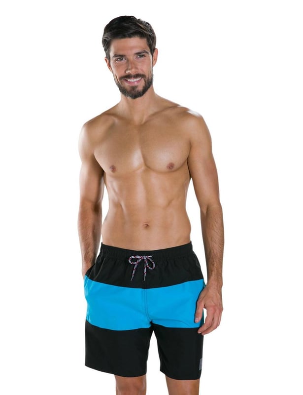 811362A504 Speedo Men's 18" Panel Leisure Swim Shorts
