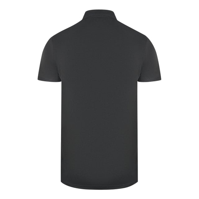 Cavalli Class Brand Logo Black Polo Shirt