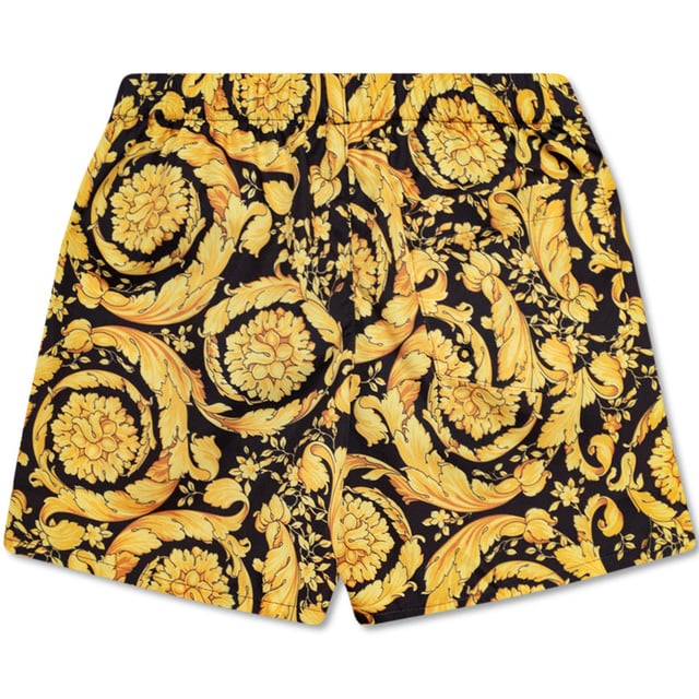 Versace Boys Barocco Print Swim Shorts Gold