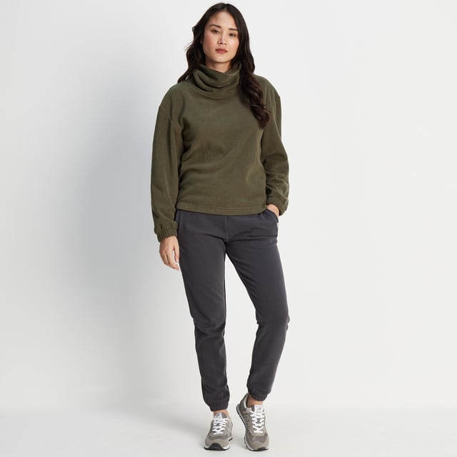 Tallard Womens Funnel Neck Microfleece Khaki