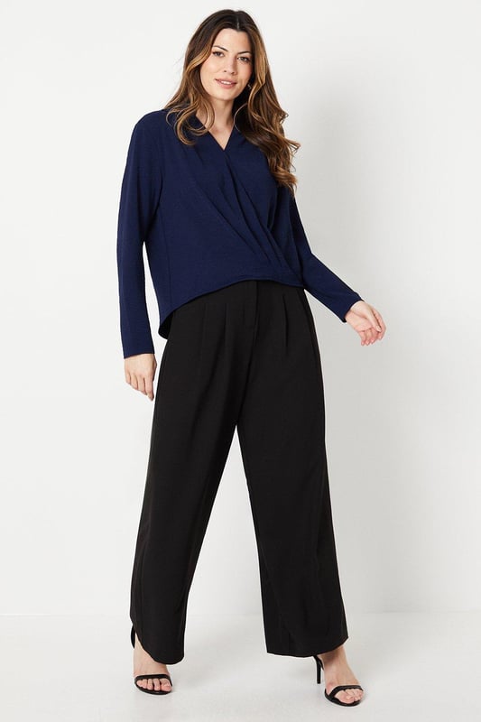 Long Sleeve Wrap Top