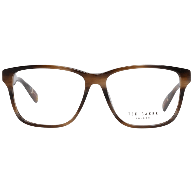 Ted Baker Square Mens Brown Horn Beige Glasses