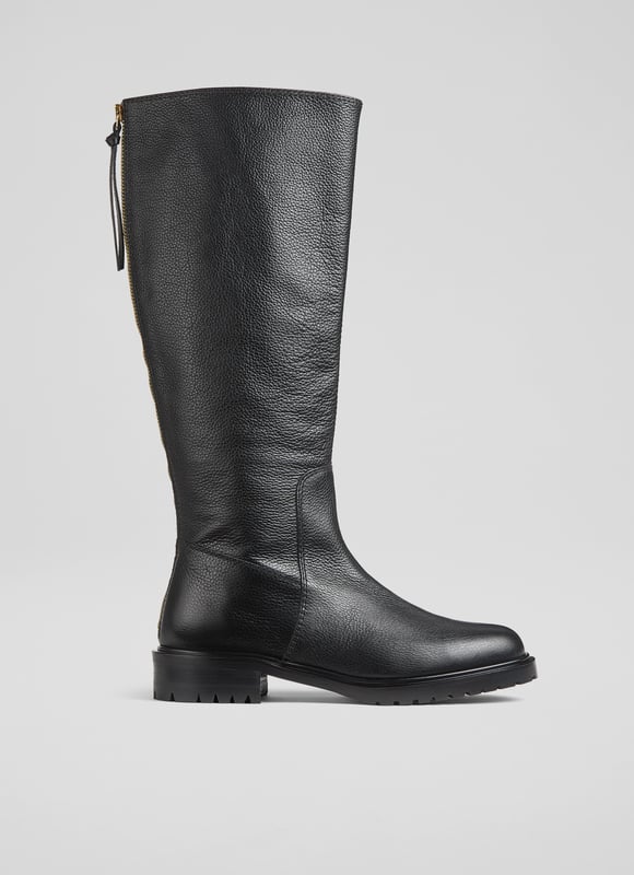 LK Bennett Coco Knee Boots, Black