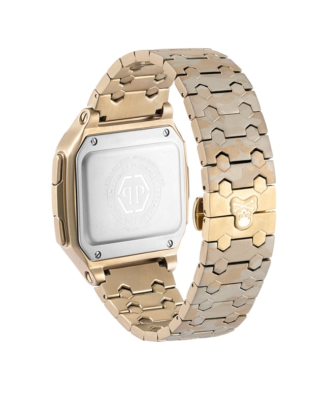 Philipp Plein Hyper $hock Heren Horloge Goudkleurig PWHAA1021