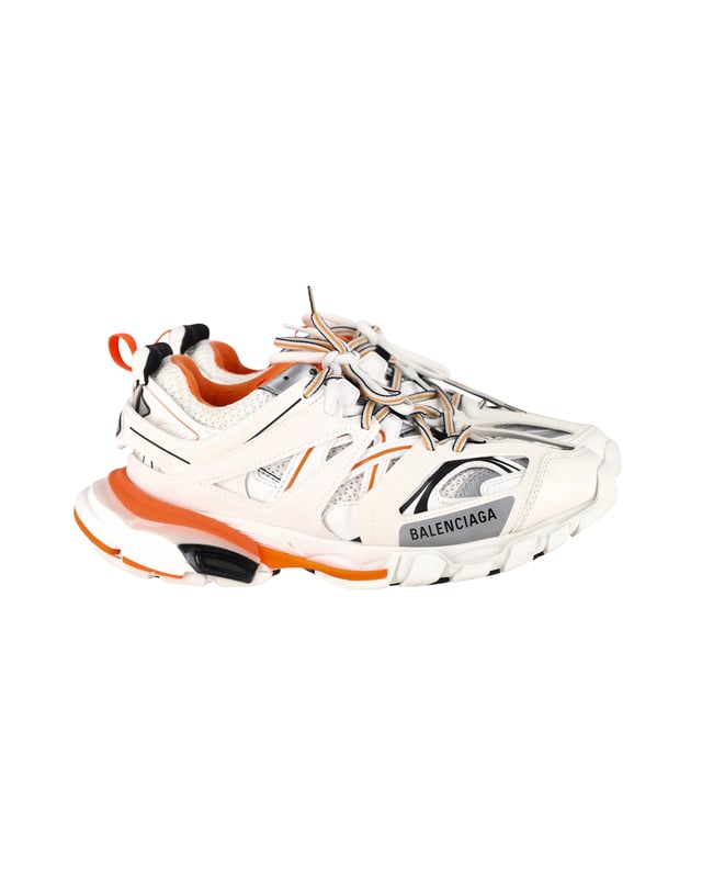 Balenciaga Track Sneakers in White Polyurethane