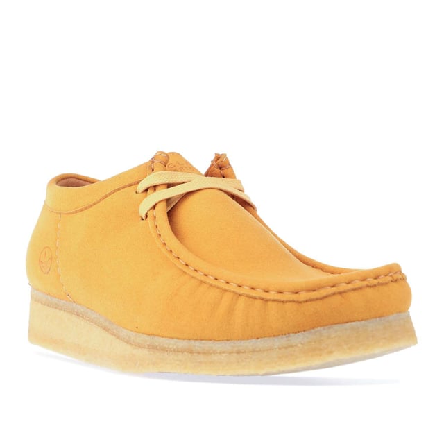 Men's Clarks Originals Wallabee Vegan Shoes in Yellow