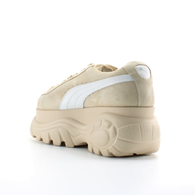 Puma Suede Classic x Buffalo Beige Leather Womens Lace Up Trainers ...