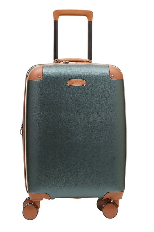 Hard Shell Emerald Green Classic Suitcase Cabin Luggage Set