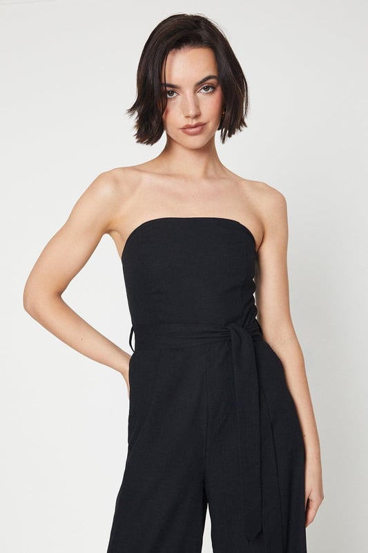 Belted Wide Leg Jumpsuit