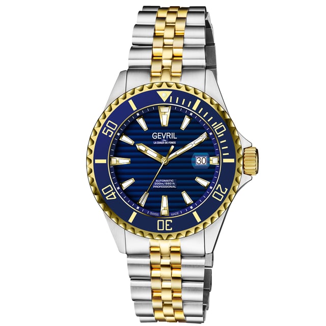 Gevril Men's Chamber Blue Dial Watch