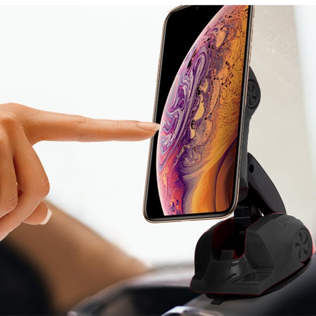 Aquarius Sports Car Shaped Dashboard Mobile Phone Bracket - Black