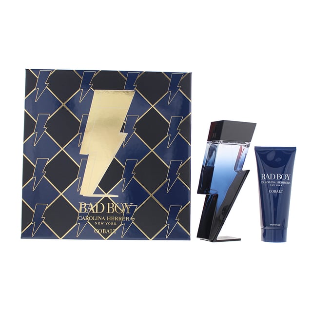 Carolina Herrera Bad Boy Cobalt Eau De Parfum 100ml + Shower Gel 100ml ...