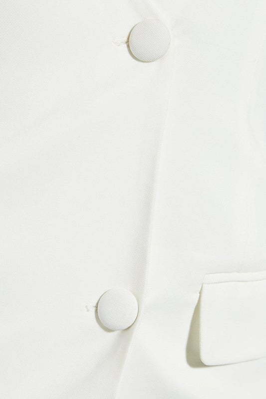 Tailored Double Breasted Boxy Blazer Playsuit