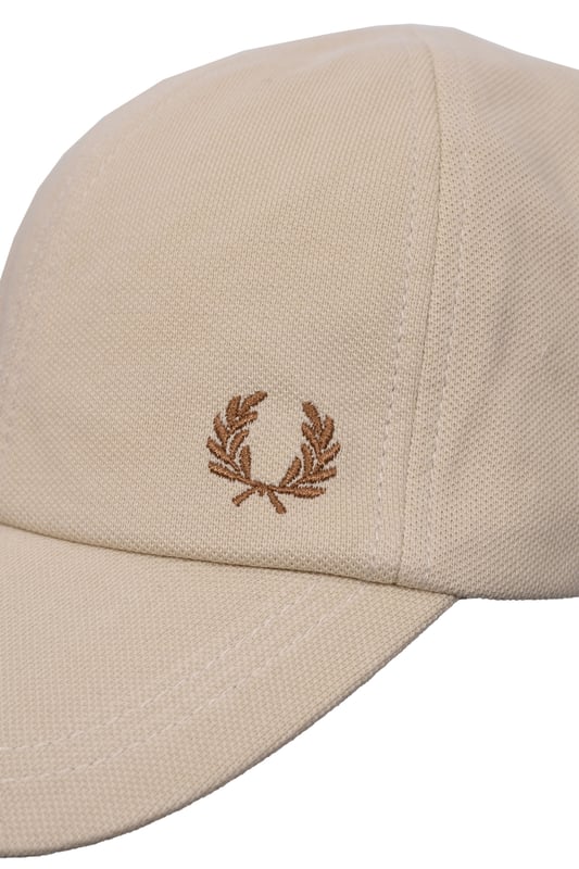 Fred Perry Pique Classic Cap Oatmeal/Dark Caramel