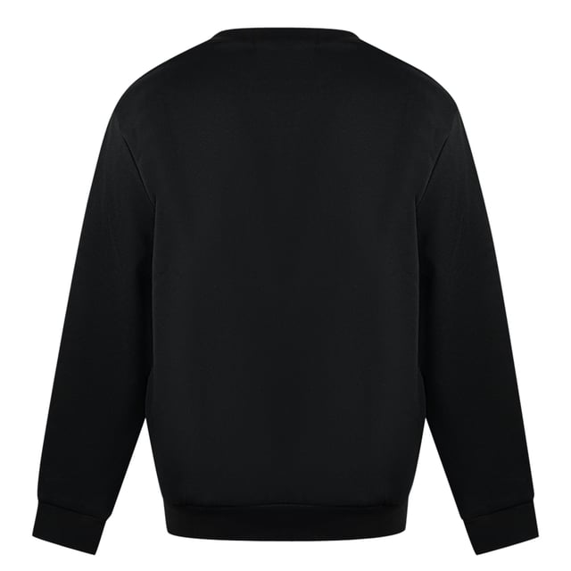 Cavalli Class Leoprint-Logo Schwarzer Pullover