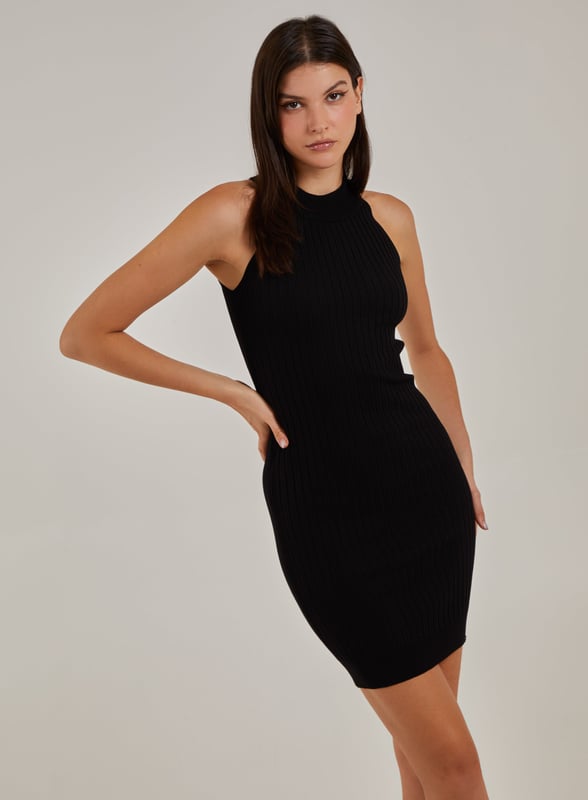 Rib Bodycon Mini Dress