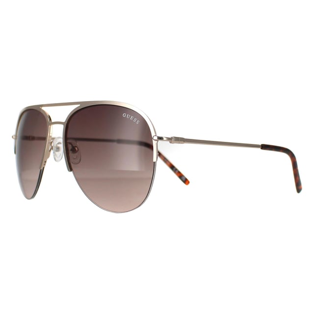 Guess Aviator Mens Gold Brown Gradient GF0224