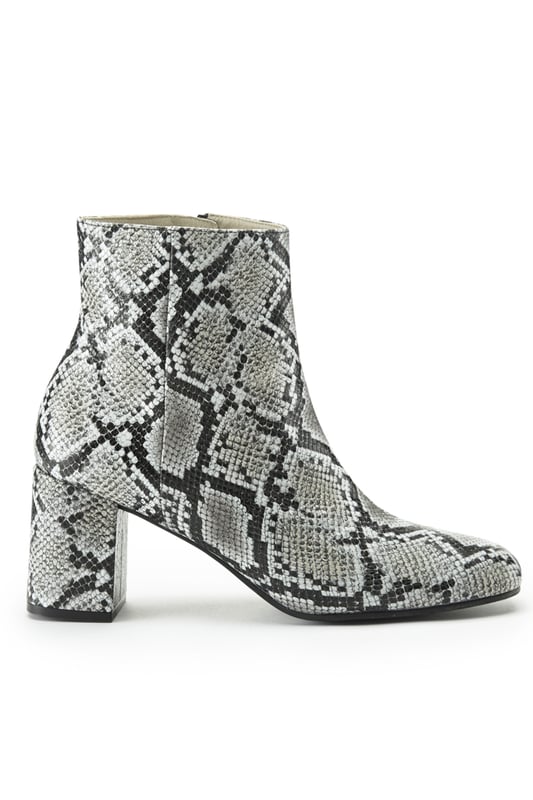 Anna Snake Leather Ankle Boot