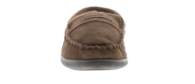 Croft Originals Mens Moccasin Full Slippers Walsh Leather brown