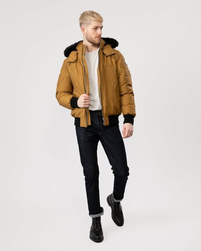 Moose Knuckles Mens OriGinal Ballistic Bomber Neoshear