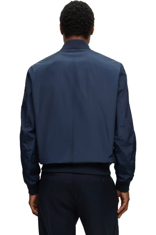 Boss Black Coltrane Bomber Jacket Navy