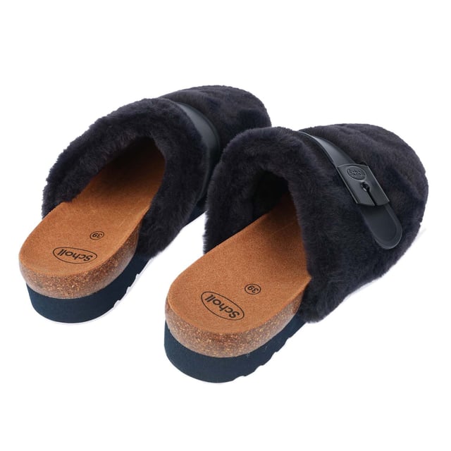 Women's Scholl Alaska Slide Slippers in Navy
