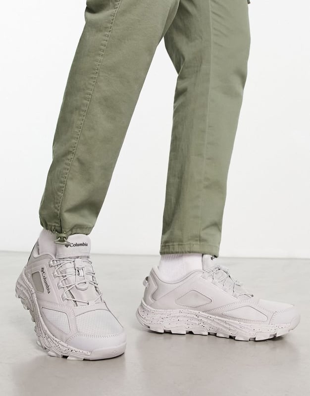 Columbia Flow Morrison Outdry trainers in slate grey-White