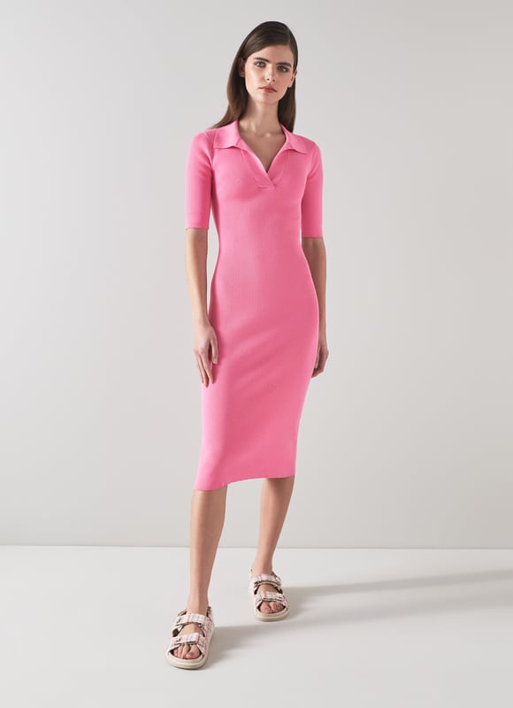 LK Bennett Heidi Dresses, Bright Pink