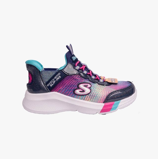 303514L/NVMT DREAMY LITES - COLORFUL PRISM Girls Sneaker Navy/Multi